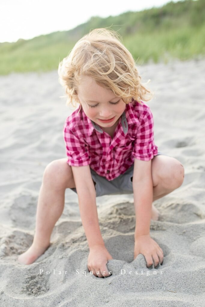 The Desimone Family | Beach Portrait | Newport, RI - Polar Square Designs