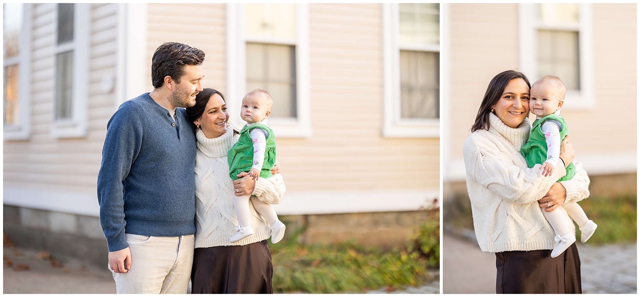 Hailey, Clayton + Poppy | Wickford Family Portrait - Polar Square Designs