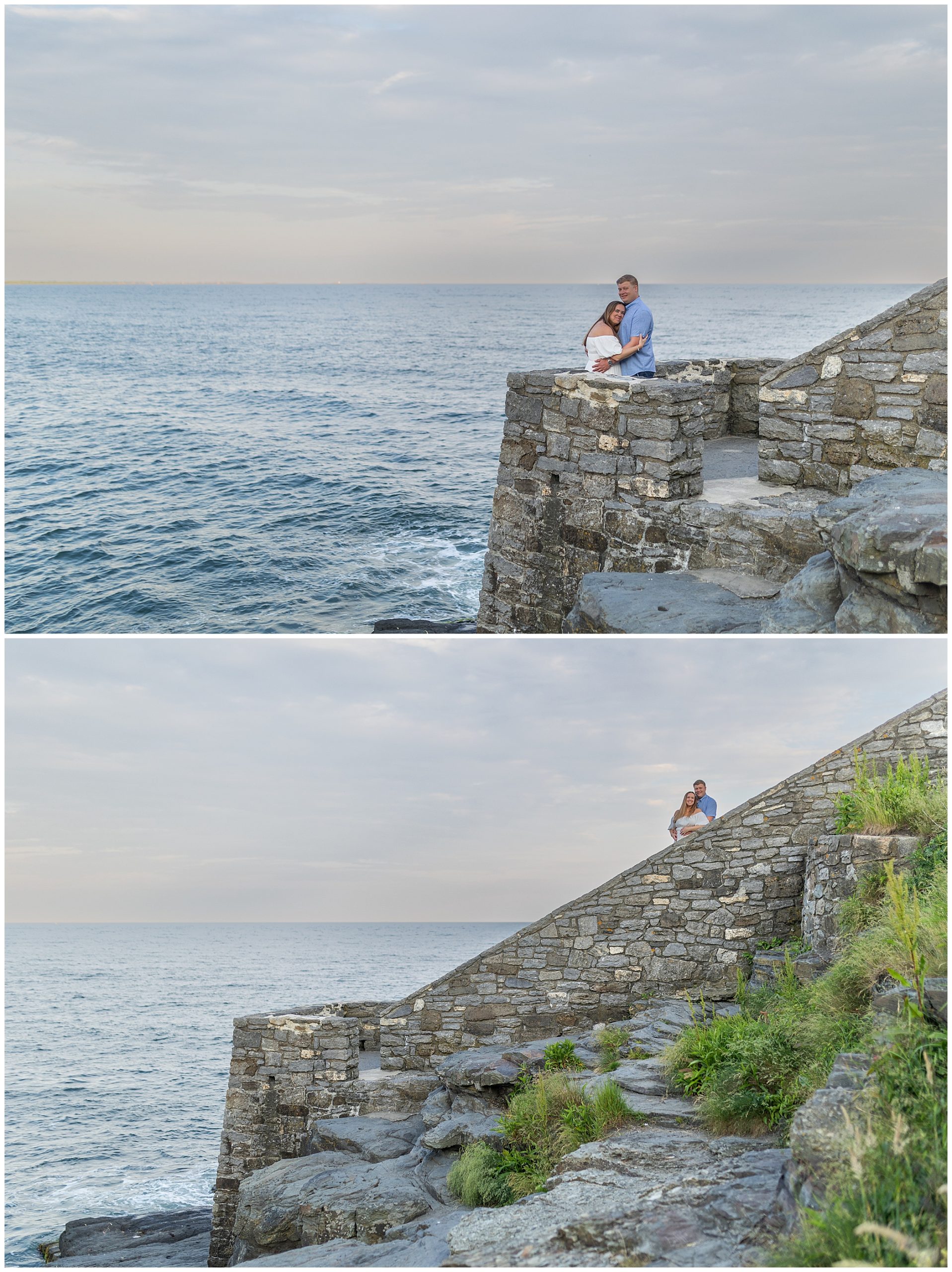 Alex + Brandon | Engaged | Newport RI - Polar Square Designs